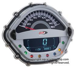 SIP SPEEDO VESPA GTS 250i.e >13 BLACK/WHITE/SILVER - PM Tuning