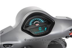 SIP SPEEDO VESPA GTS 300 14> GTS125 14-16 BLACK/WHITE/BLACK - PM Tuning