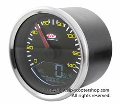 SIP DIGITAL SPEEDO - VESPA PX MK 1 v2.0 - BLACK - PM Tuning