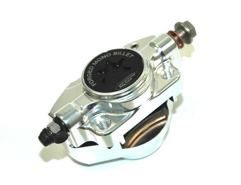 PM TUNING SILVER FORGED MONO BILLET BRAKE CALIPER - PM Tuning