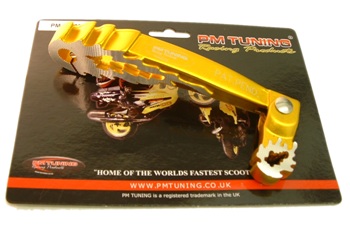 PM Tuning Anodised Gold Kickstart - Peugeot / Honda - PM Tuning