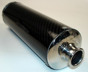PM Tuning Carbon Fibre Muffler Straight Tailpipe - PM Tuning