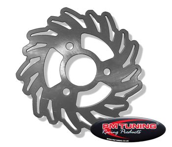 Saw Wavy Front Brake Disc - PM Tuning Lambretta Twin Disc - PM Tuning
