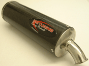 PM Tuning Carbon Fibre Muffler Curved Tailpipe - PM Tuning