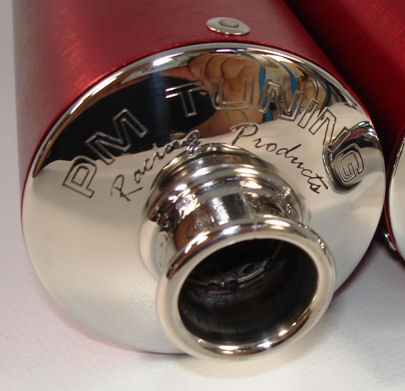 PM Y2K+9 STRAIGHT MUFFLER END CAP STAINLESS STEEL - PM Tuning