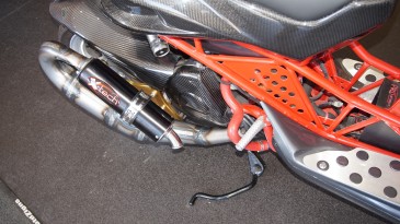 PM59.1 X-TECH EXHAUST SYSTEM 180 DEGREES FORWARD STYLE-RUN/DRAG 125/180 ...